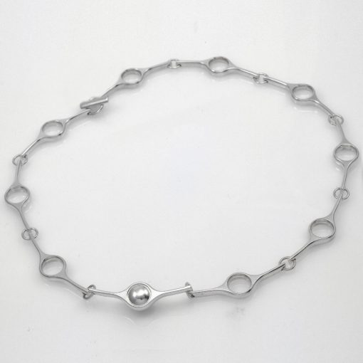 Georg Jensen Sphere Sterling Silver Aquamarine Necklace | D J Massey ...